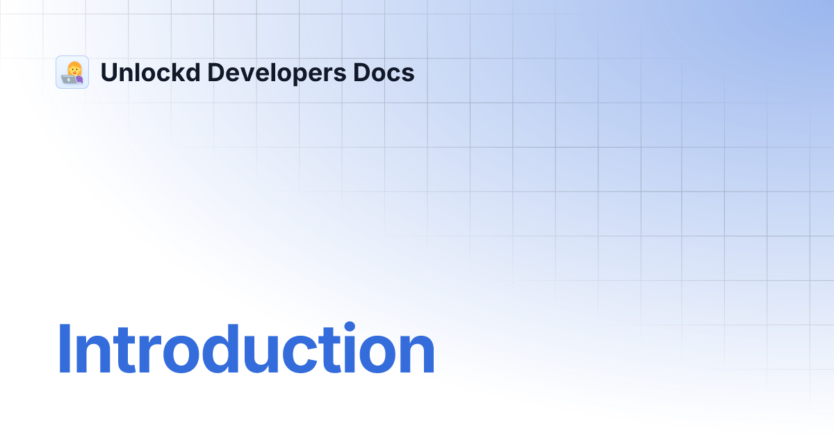 Introduction | Unlockd Developers Docs